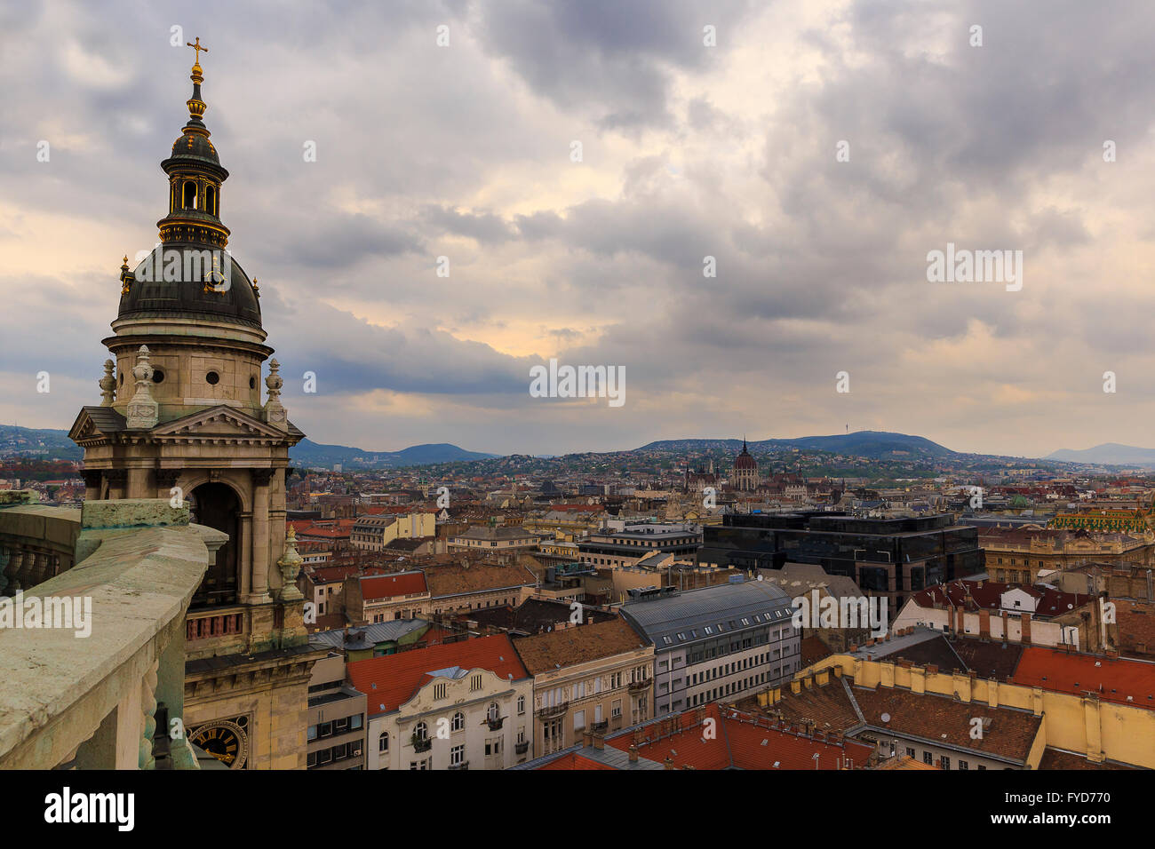 Aerial view st stephens basilica hi-res stock photography and images ...