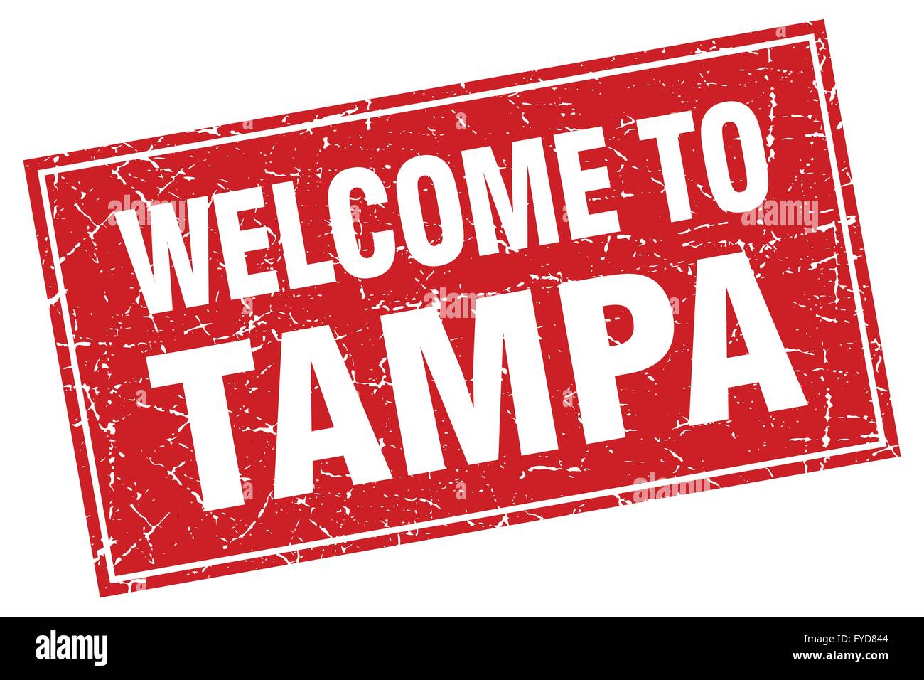 Welcome tampa stamp hi-res stock photography and images - Alamy