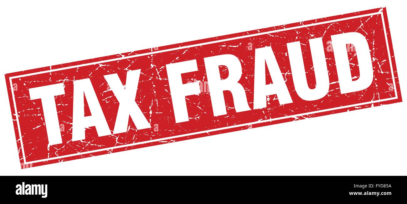 Tax fraud red square Stock Vector Images - Alamy