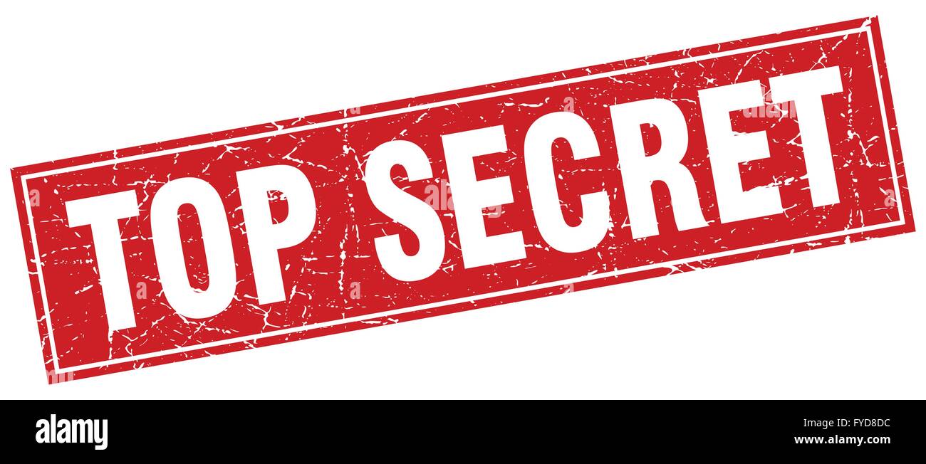 top secret red square grunge stamp on white Stock Vector Image & Art ...