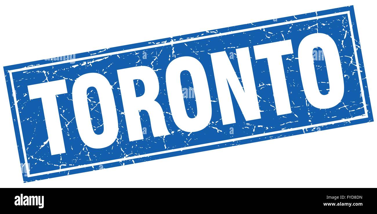 Toronto blue square grunge vintage isolated stamp Stock Vector Image ...