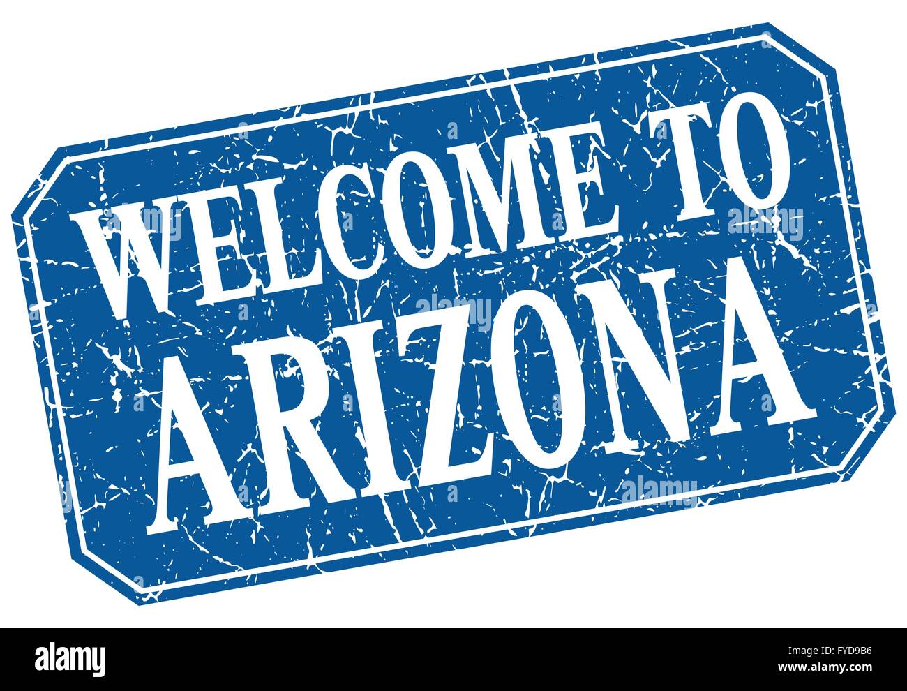 welcome to Arizona blue square grunge stamp Stock Vector Image & Art ...