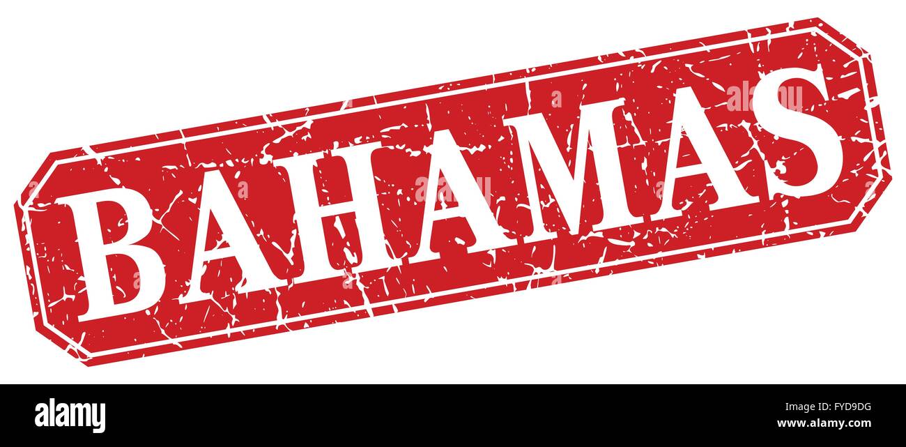 Bahamas red square grunge retro style sign Stock Vector Image & Art - Alamy