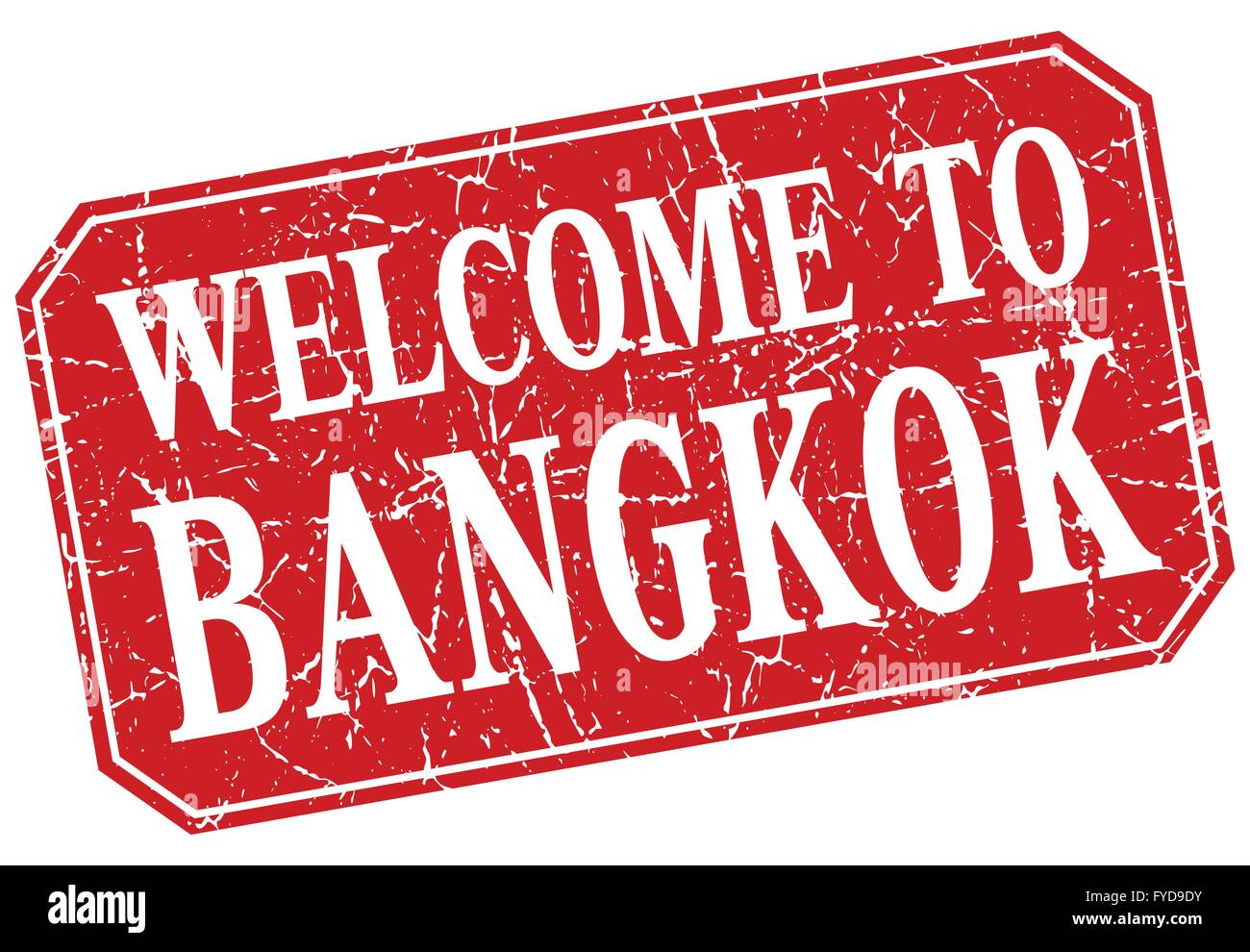 Bangkok stamp red grunge hi-res stock photography and images - Alamy