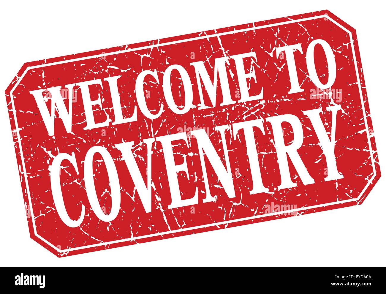 welcome to Coventry red square grunge stamp Stock Vector Image & Art ...