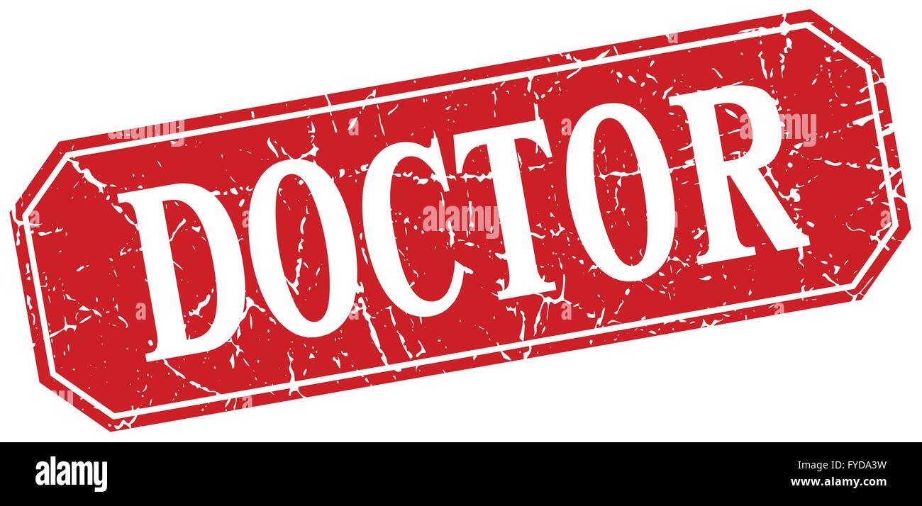 Doctor square stamp grunge hi-res stock photography and images - Alamy