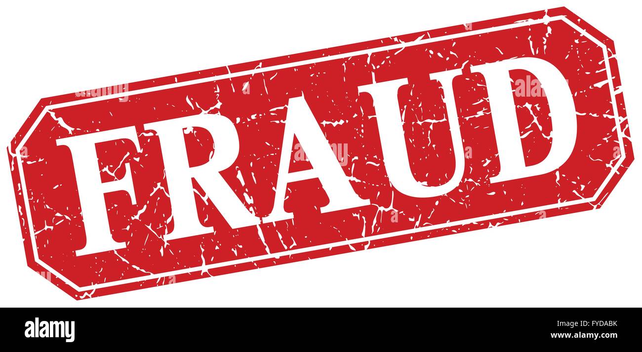 Square grunge red fraud stamp hi-res stock photography and images - Alamy