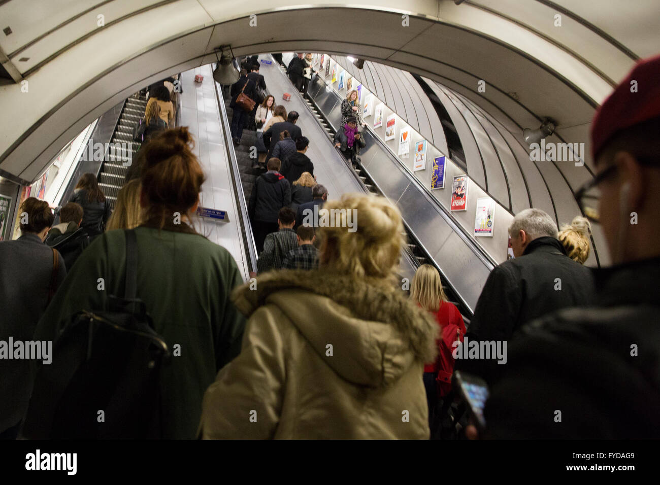 People on The London Underground in London Stock Photo - Alamy