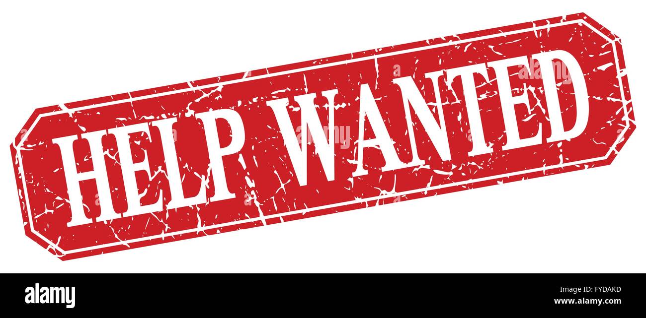 Help wanted red square hi-res stock photography and images - Alamy