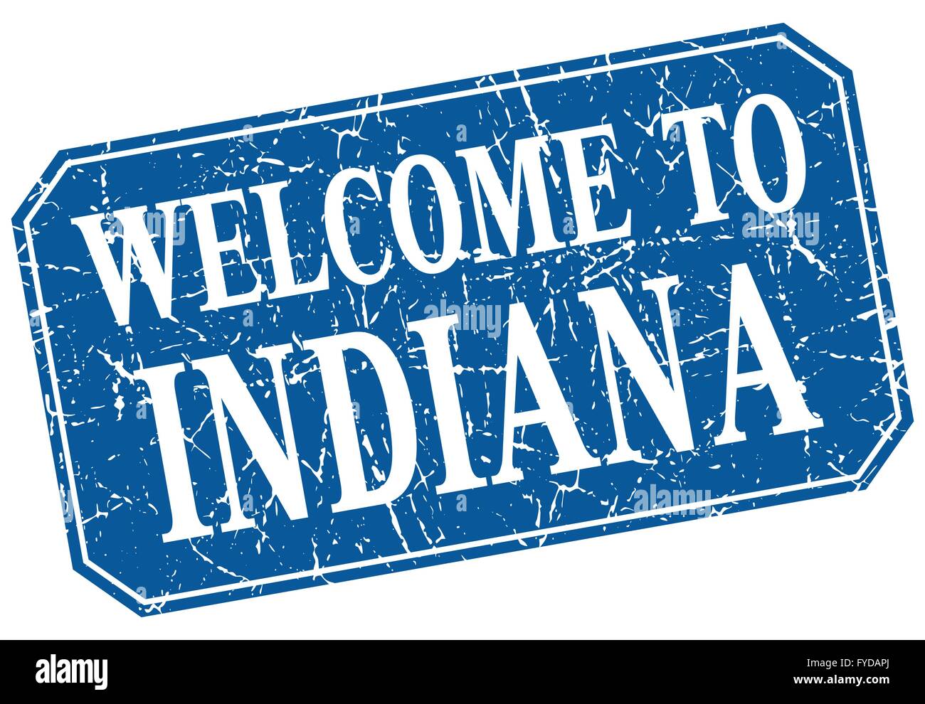 Welcome To Indiana Sign Stock Vector Images - Alamy