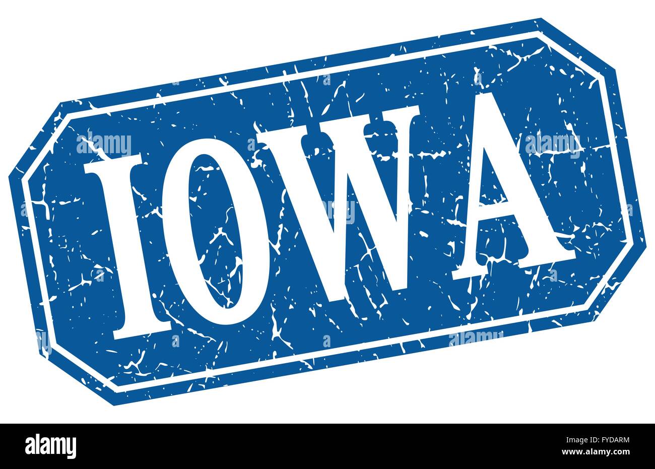 Iowa blue square grunge retro style sign Stock Vector Image & Art - Alamy