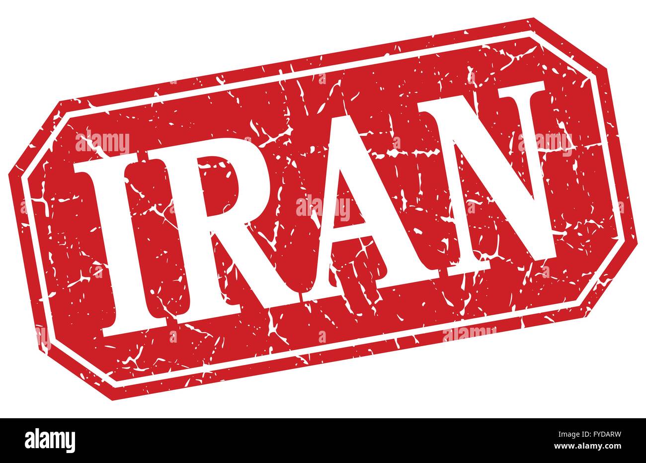 Iran red square grunge retro style sign Stock Vector Image & Art - Alamy