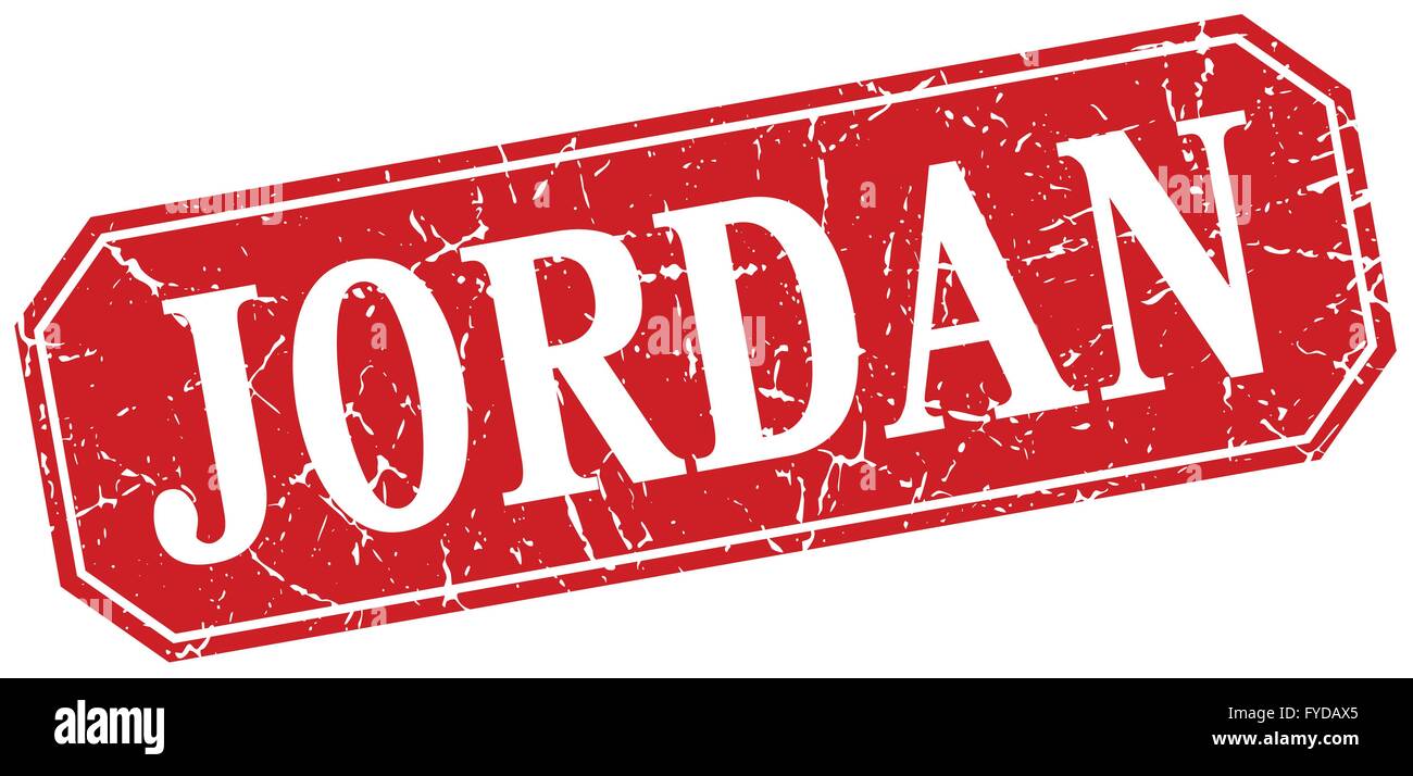 Jordan red square stamp hi-res stock photography and images - Alamy