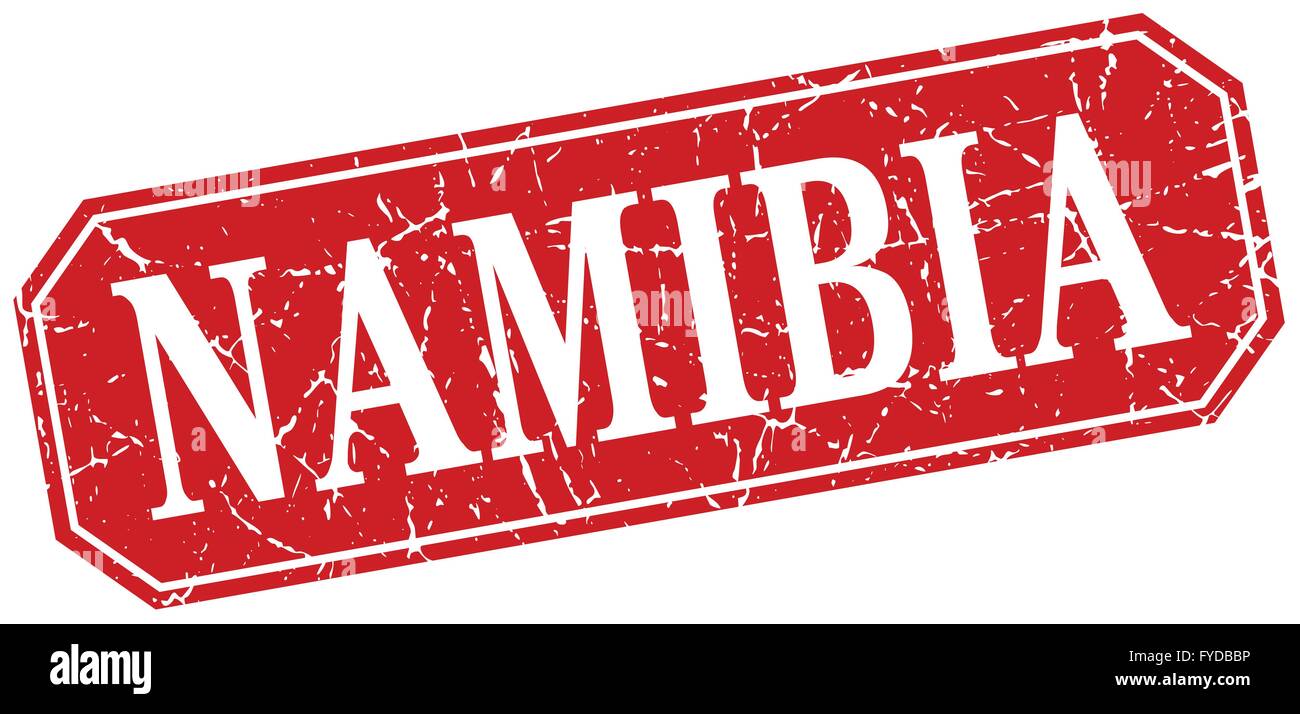 Namibia red square grunge retro style sign Stock Vector Image & Art - Alamy