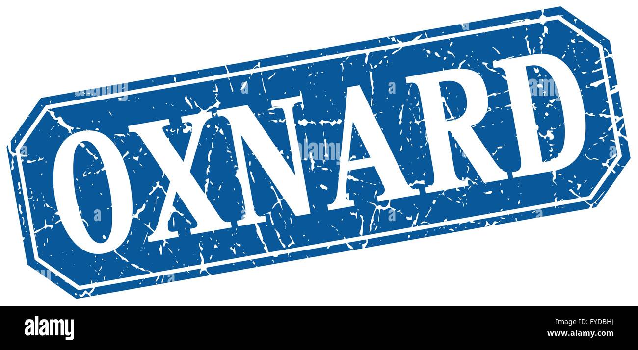 Oxnard blue square grunge retro style sign Stock Vector Image & Art - Alamy