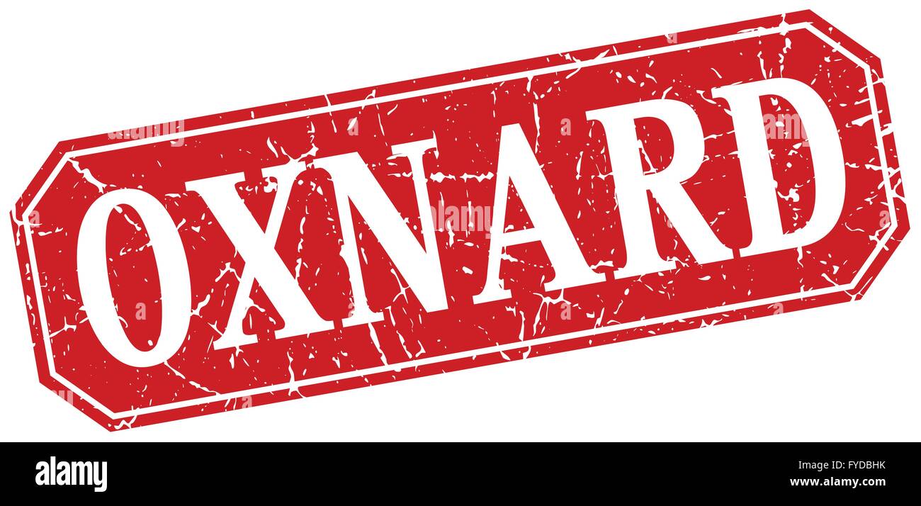 Oxnard red square grunge retro style sign Stock Vector Image & Art - Alamy