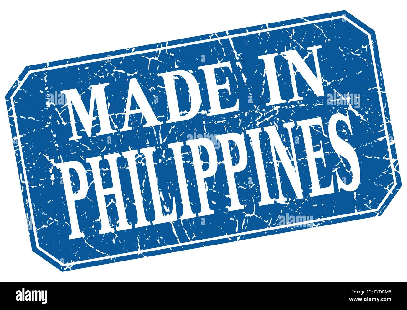 made in Philippines blue square grunge stamp Stock Vector Image & Art ...