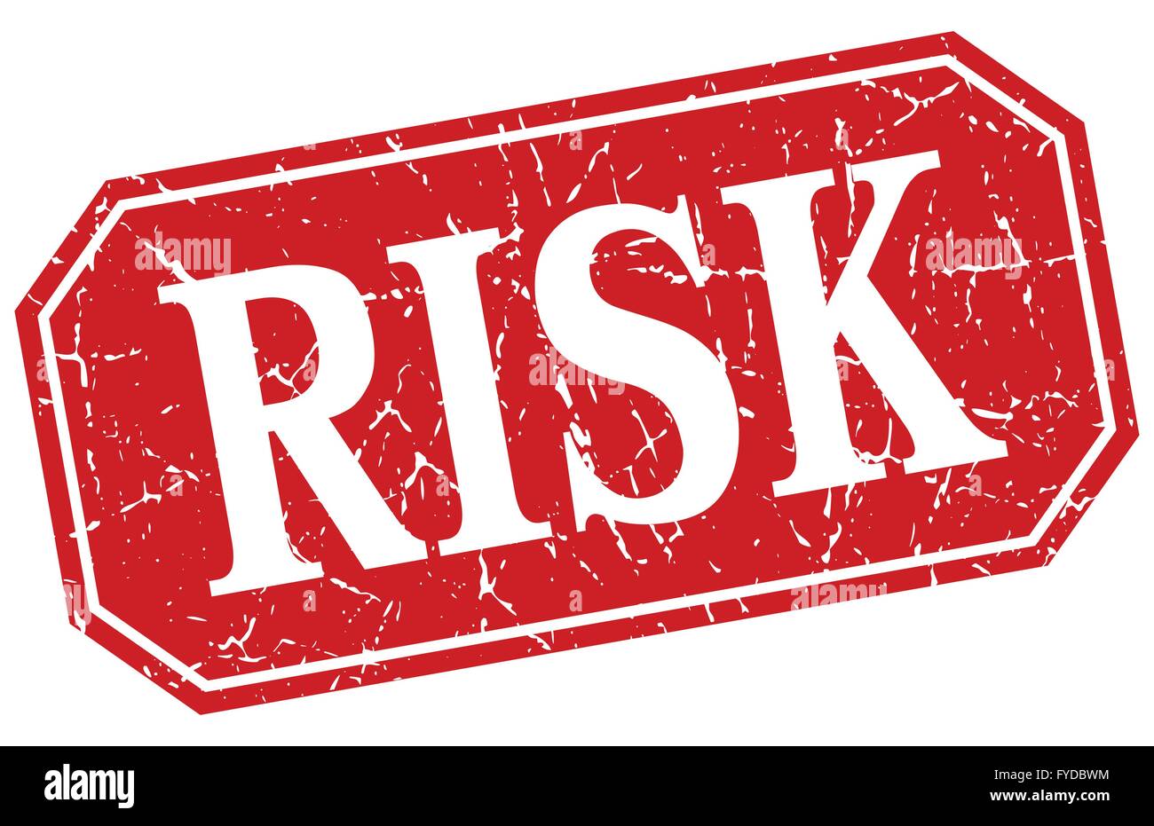 risk red square vintage grunge isolated sign Stock Vector Image & Art ...