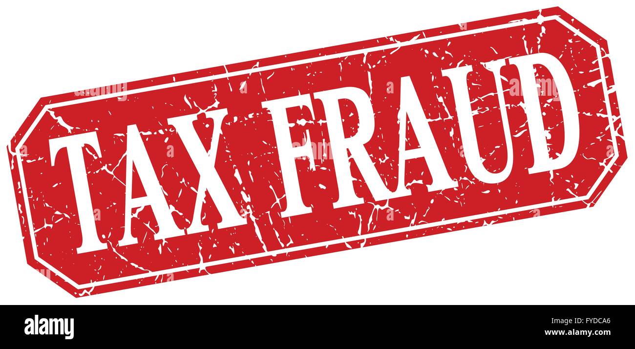 Tax fraud red square Stock Vector Images - Alamy