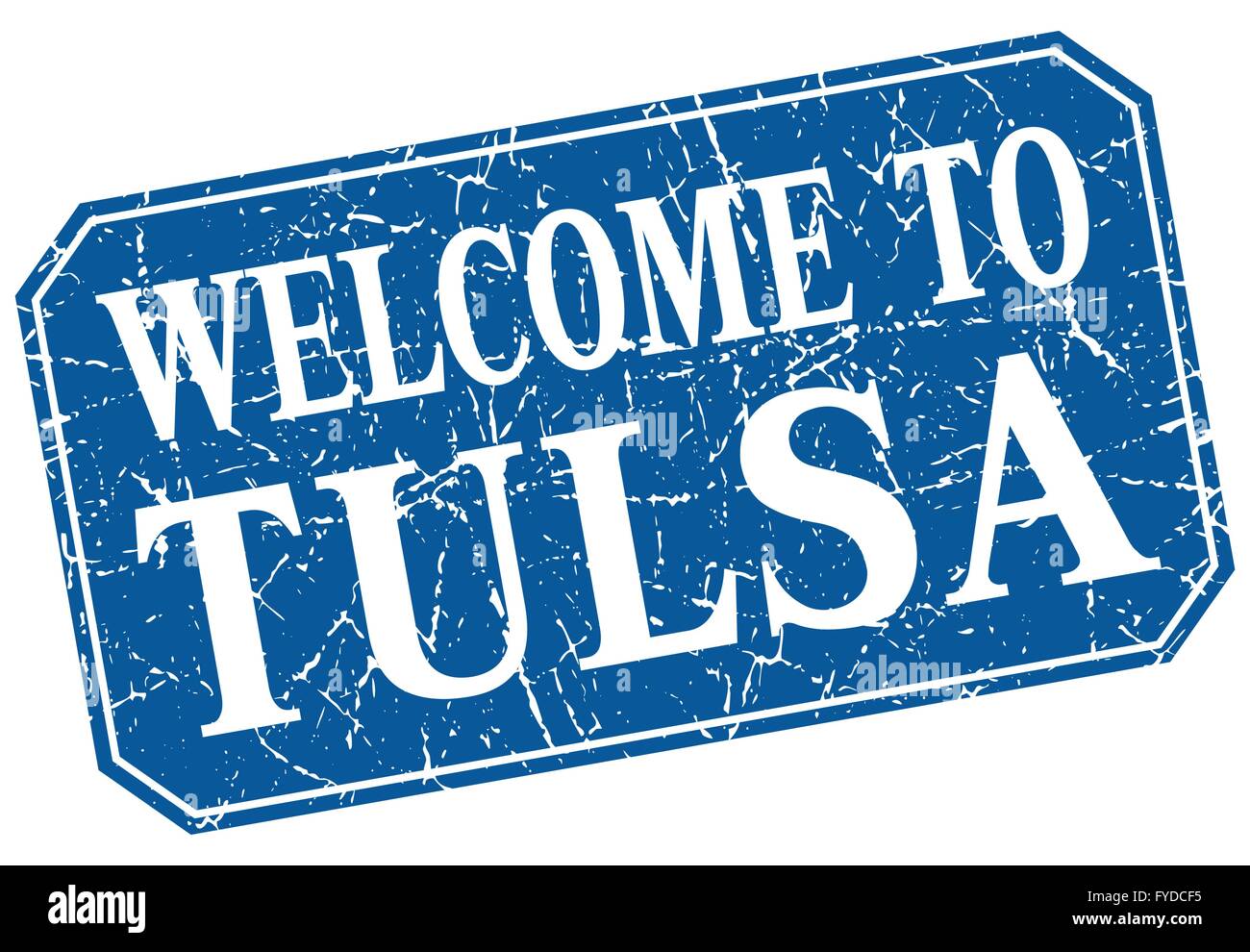 welcome to Tulsa blue square grunge stamp Stock Vector Image & Art - Alamy