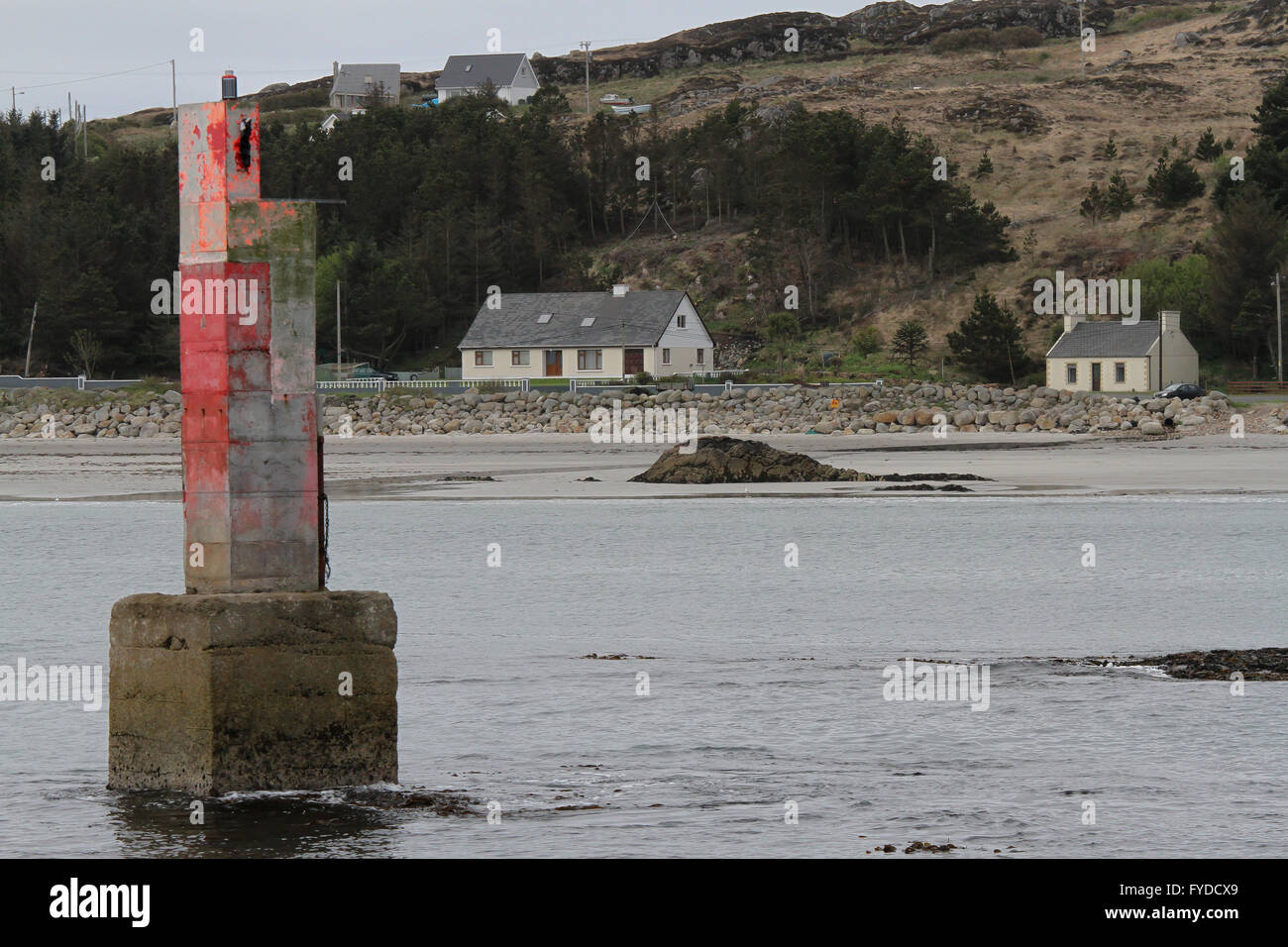 Channel marker on approach to Arranmore - the largest inhabited island ...