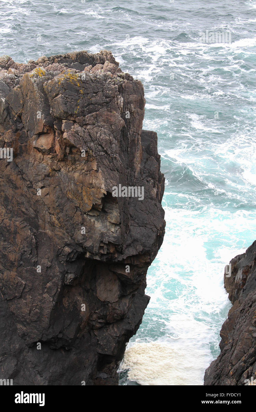 Rocks and coast Arranmore - the largest inhabited island in County ...