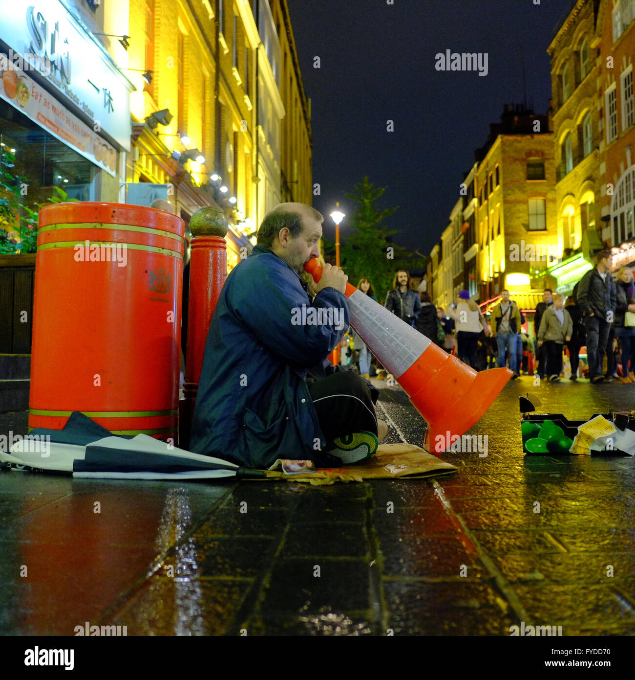 Traffic cone and man hi-res stock photography and images - Alamy