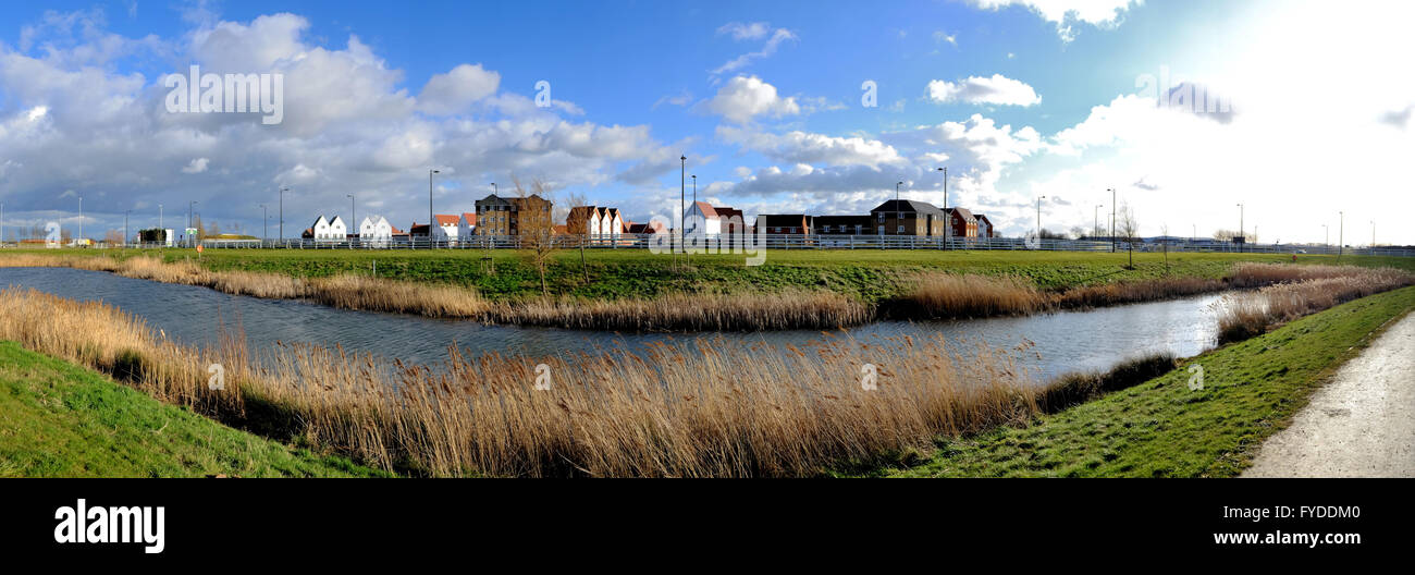 Wixams new town housing development close to Bedford, Bedfordshire, UK ...