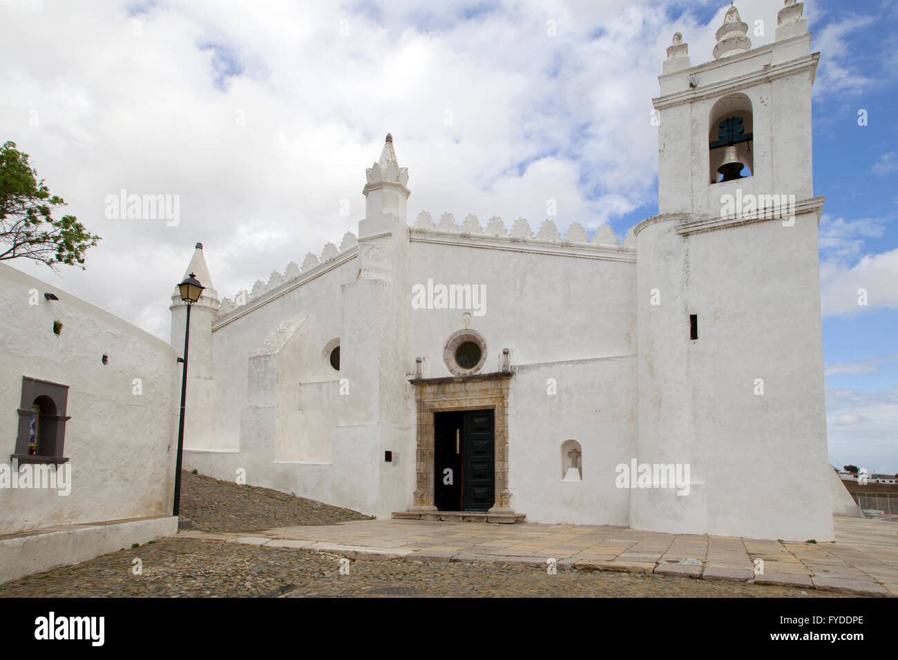The main church at Mertola, Portugal. Originally a mosque, it was ...