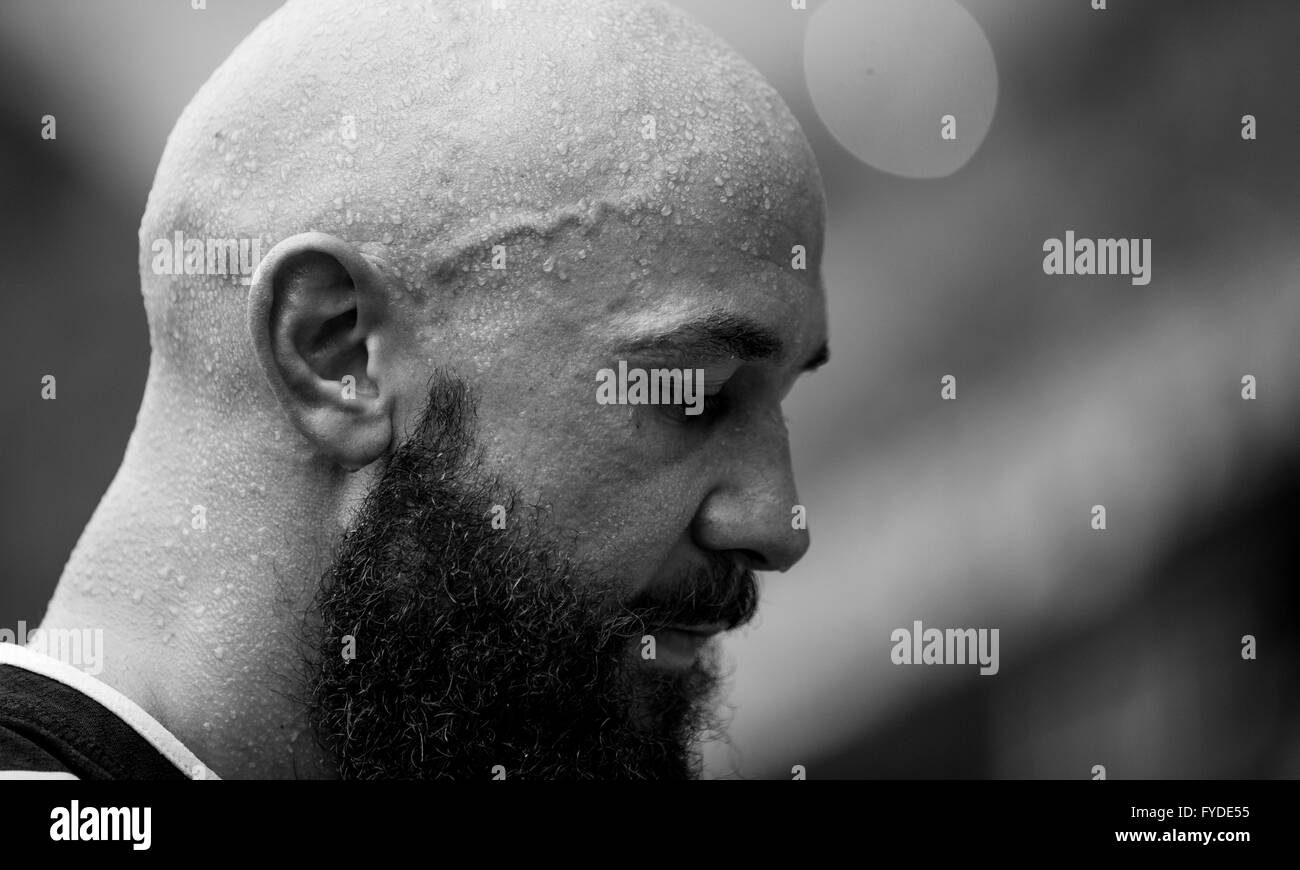 New Zealands DJ Forbes greets fans during the 2016 HSBC / Cathay ...