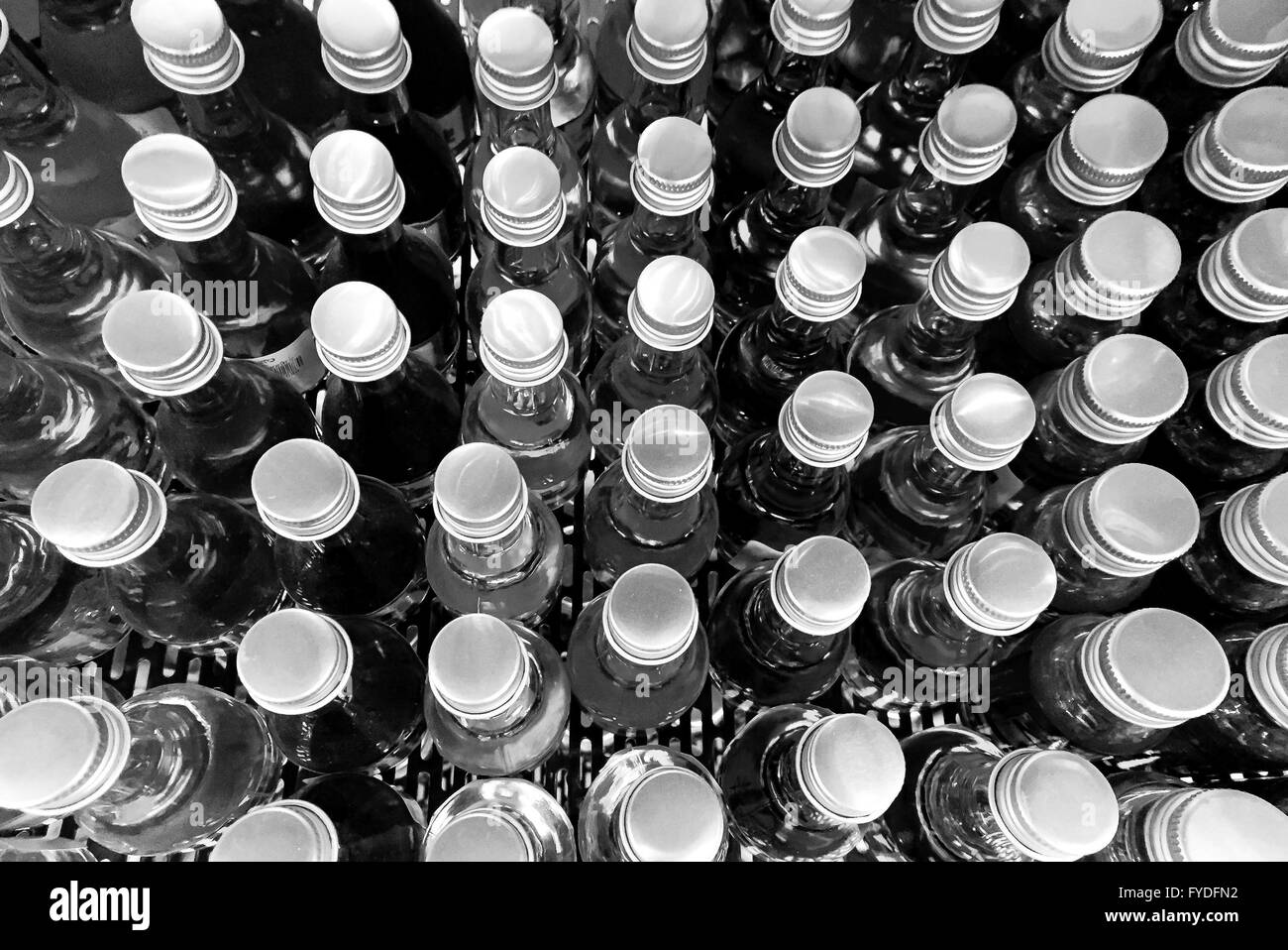 Glass bottles cover background Stock Photo - Alamy