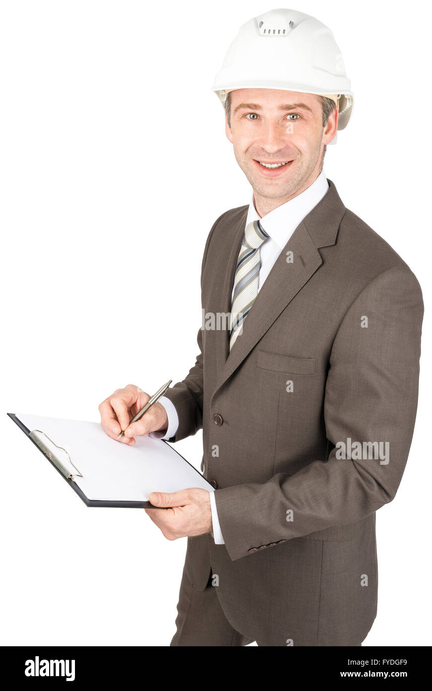 Designer holding blueprint writing on hi-res stock photography and ...