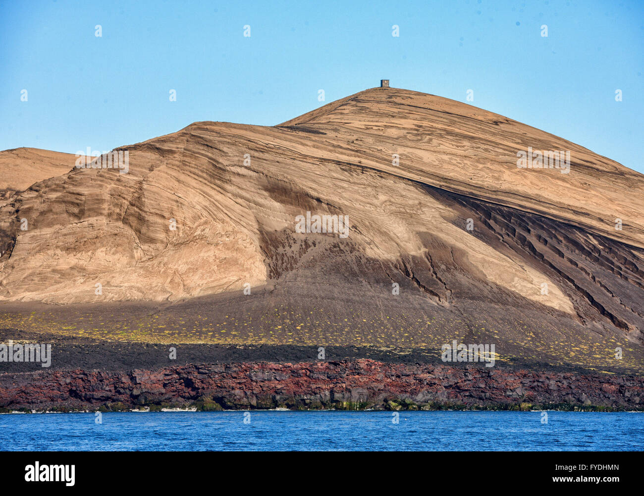 August 3, 2015 - Detailed features of Surtsey island. Iceland is home ...