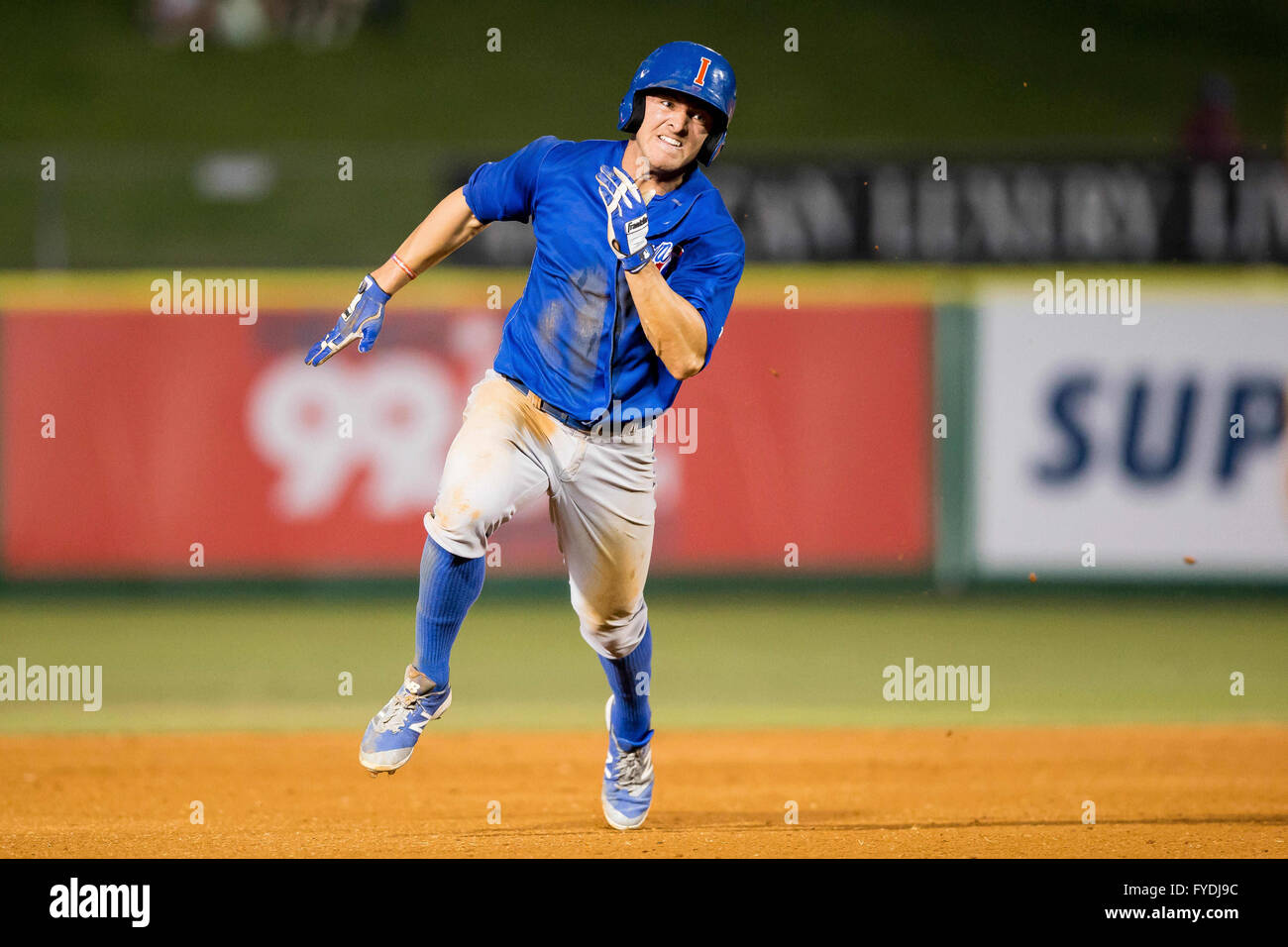 Metairie, LA, USA. 22nd Apr, 2016. Iowa Cubs left fielder John Andreoli ...
