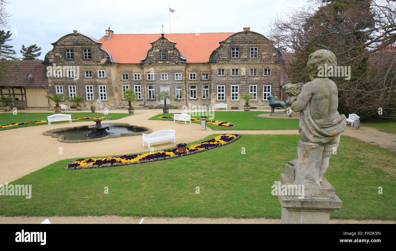 Blankenburg, Germany. 07th Apr, 2016. The garden of Blankenburg Castle ...