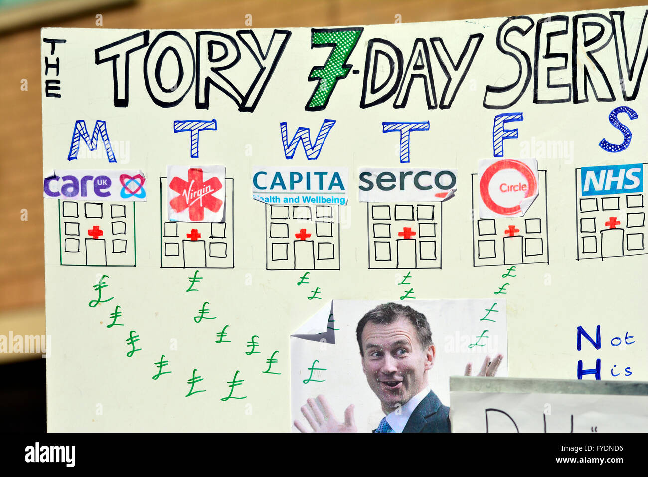 Bristol, UK. 26th April, 2016. Junior Doctors Strike outside of The ...