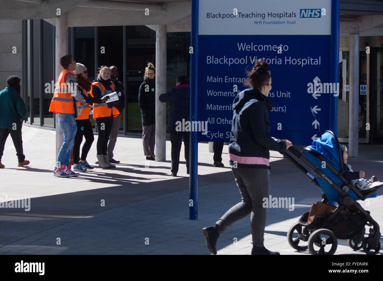 Blackpool,UK. 26th April 2016. news. The junior doctors strikes ... Blackpool,UK. 26th April 2016. news. The junior doctors strikes ...