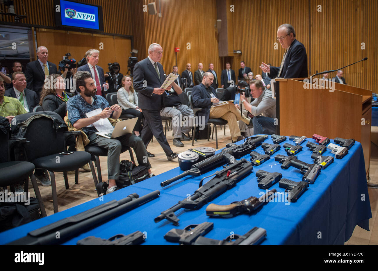 New York, NY, USA. 25th Apr, 2016. Police Commissioner WILLIAM BRATTON ...
