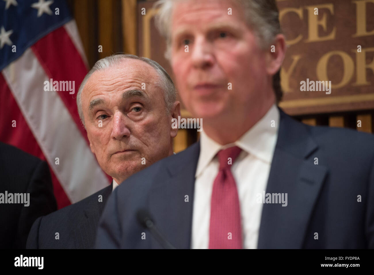 New York, NY, USA. 25th Apr, 2016. Police Commissioner WILLIAM BRATTON ...