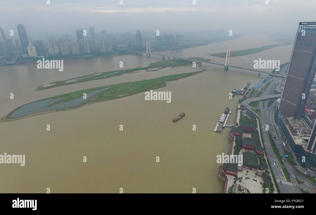 Nanchang, China's Jiangxi Province. 26th Apr, 2016. The Ganjiang River ...