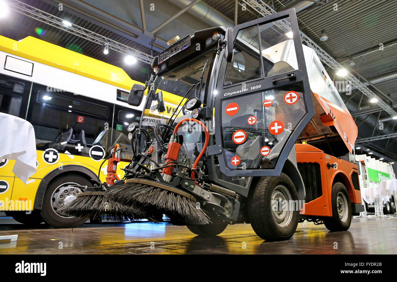 A sweeper 'Citymaster 1600', refitted to electric drive of the Dresden ...