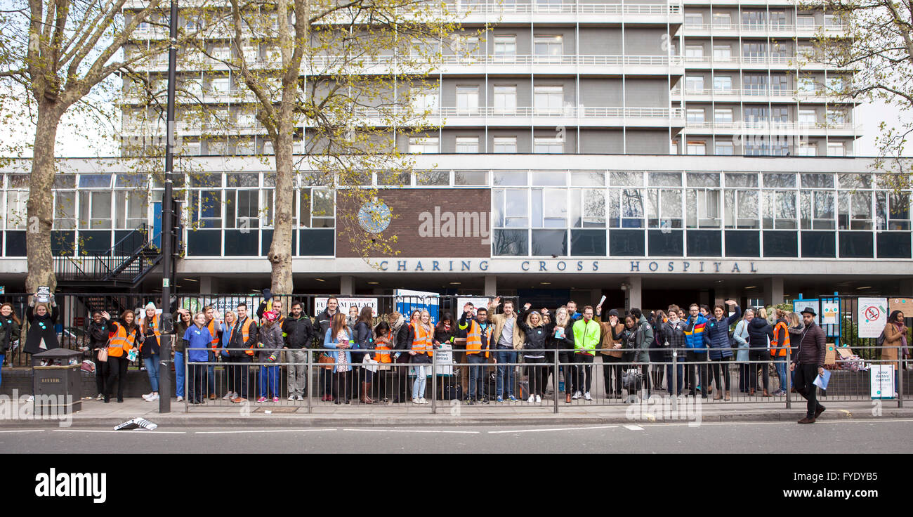 London, UK. 26th April, 2016. 48 Hour Strike by the Junior Doctors. The ...