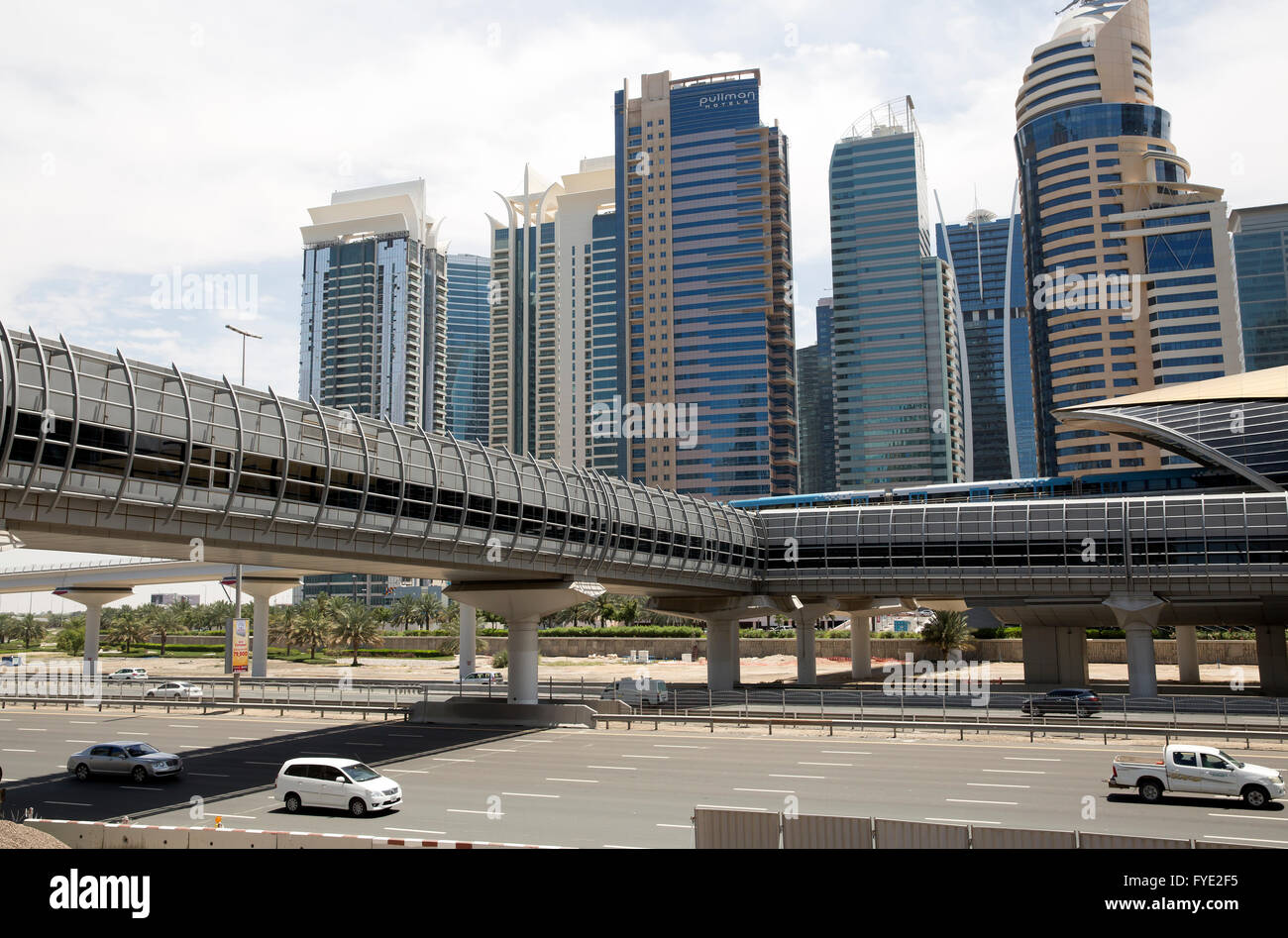 Red Line Metro Station in Dubai UAE Stock Photo - Alamy