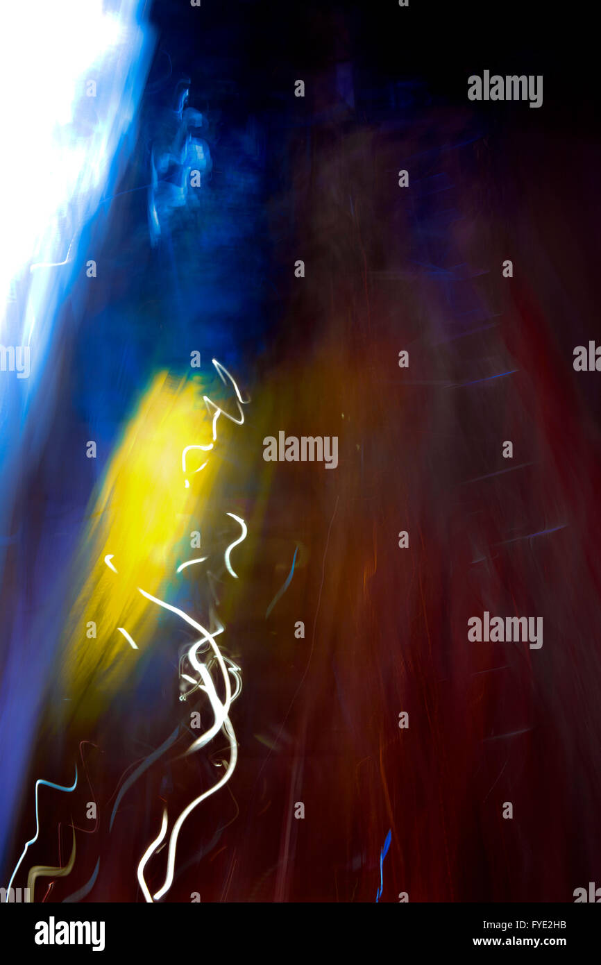 Abstract Light Art Photography at night Stock Photo - Alamy