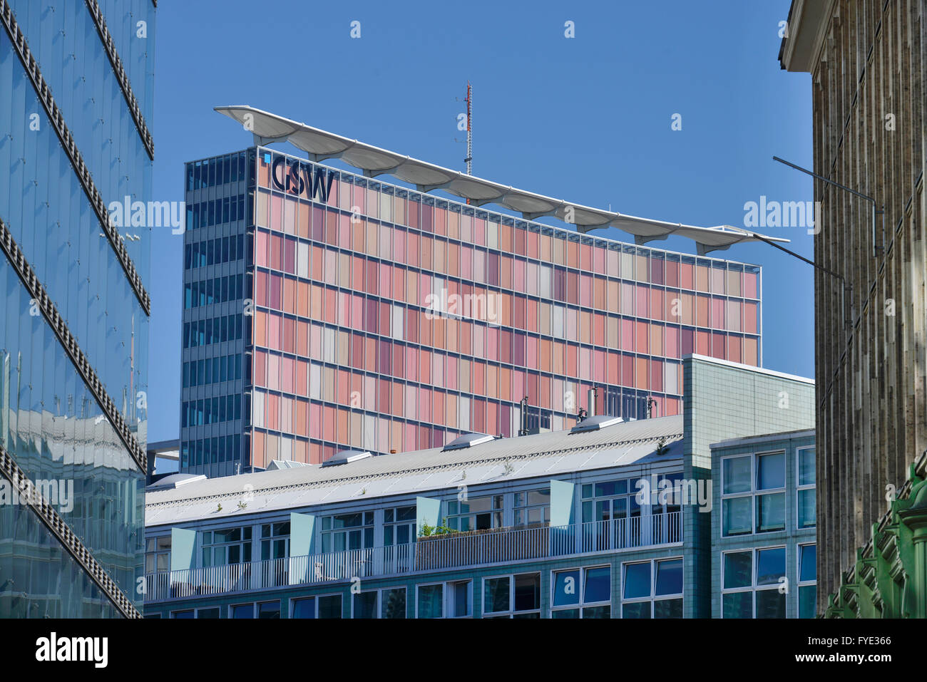 Rocket Tower, Charlottenstrasse, Kreuzberg, Berlin, Deutschland Stock ...