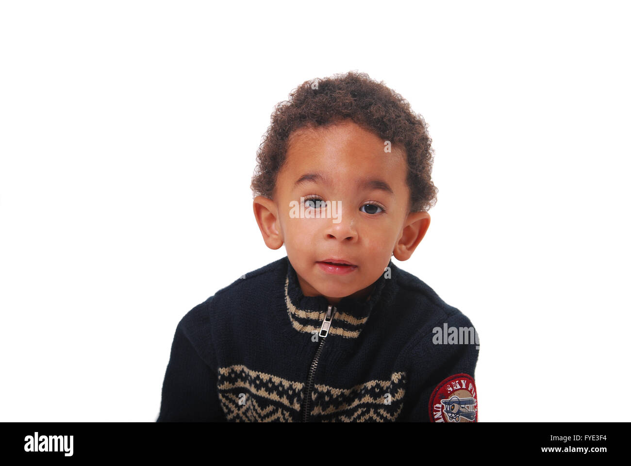 Multi-racial baby isolated on white Stock Photo - Alamy