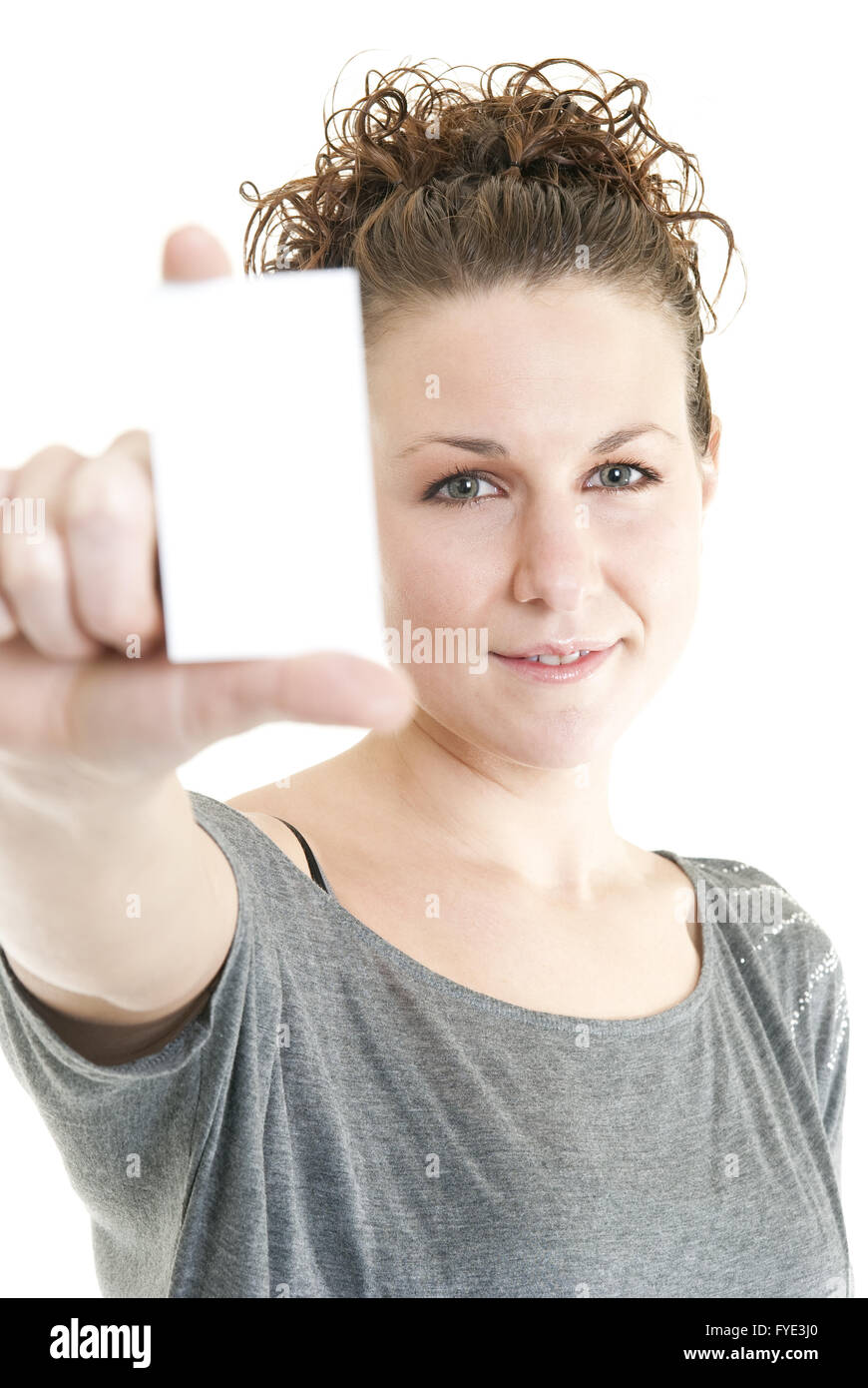 Please take my card Stock Photo - Alamy