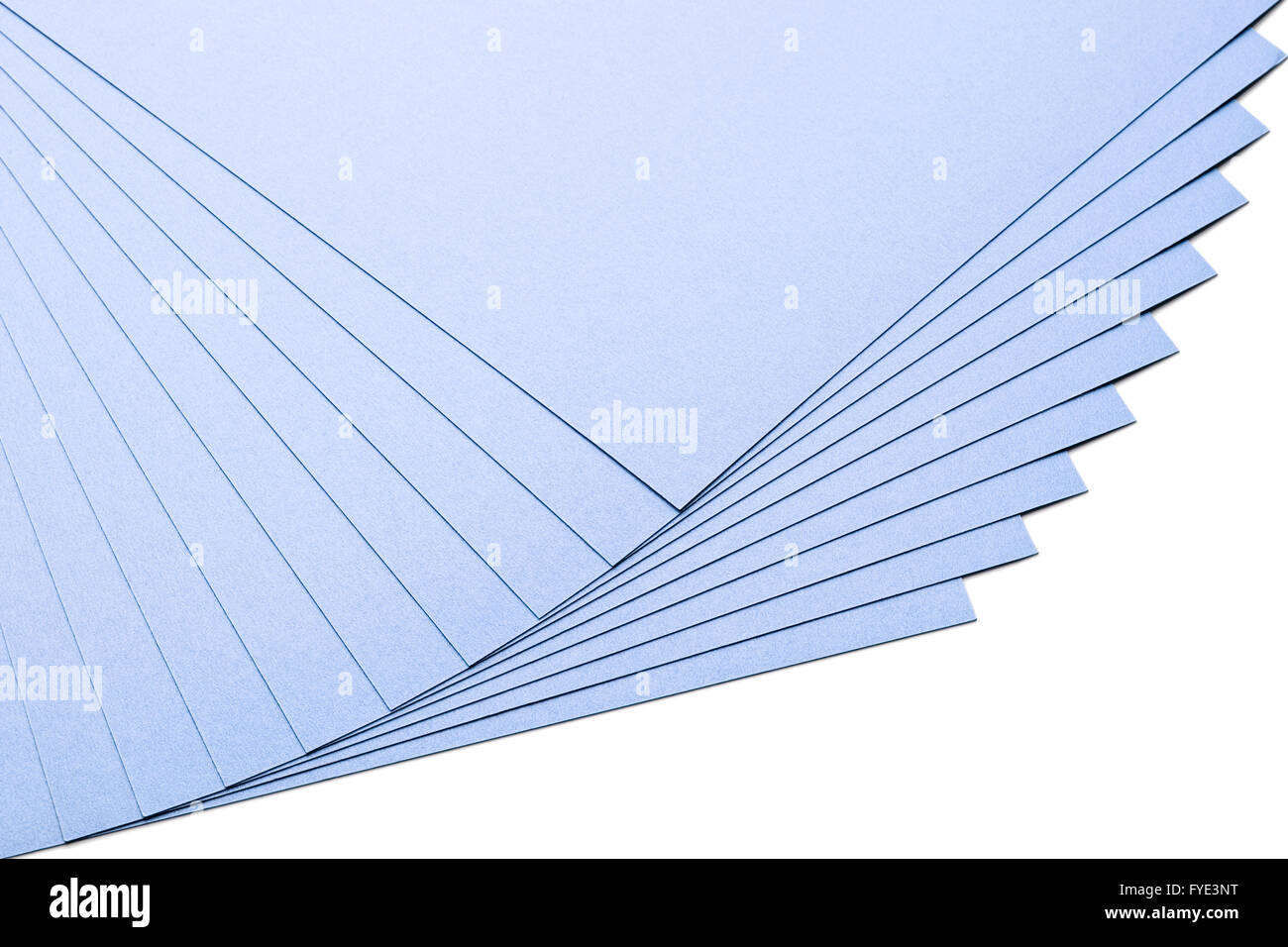 Several nicely spread out sheets of paper Stock Photo - Alamy