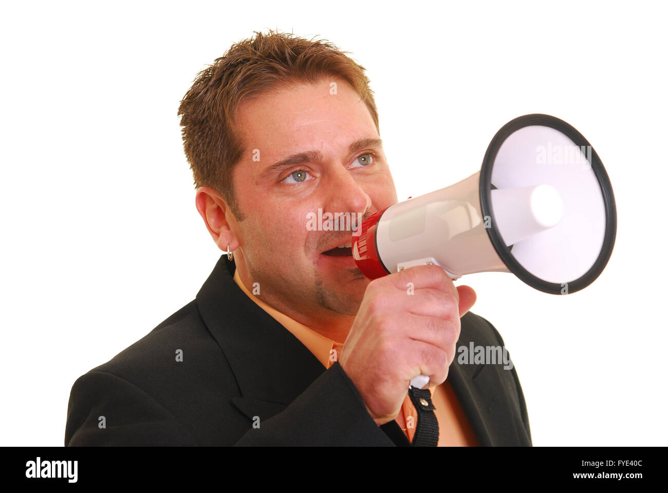 White coat suit talking hi-res stock photography and images - Alamy