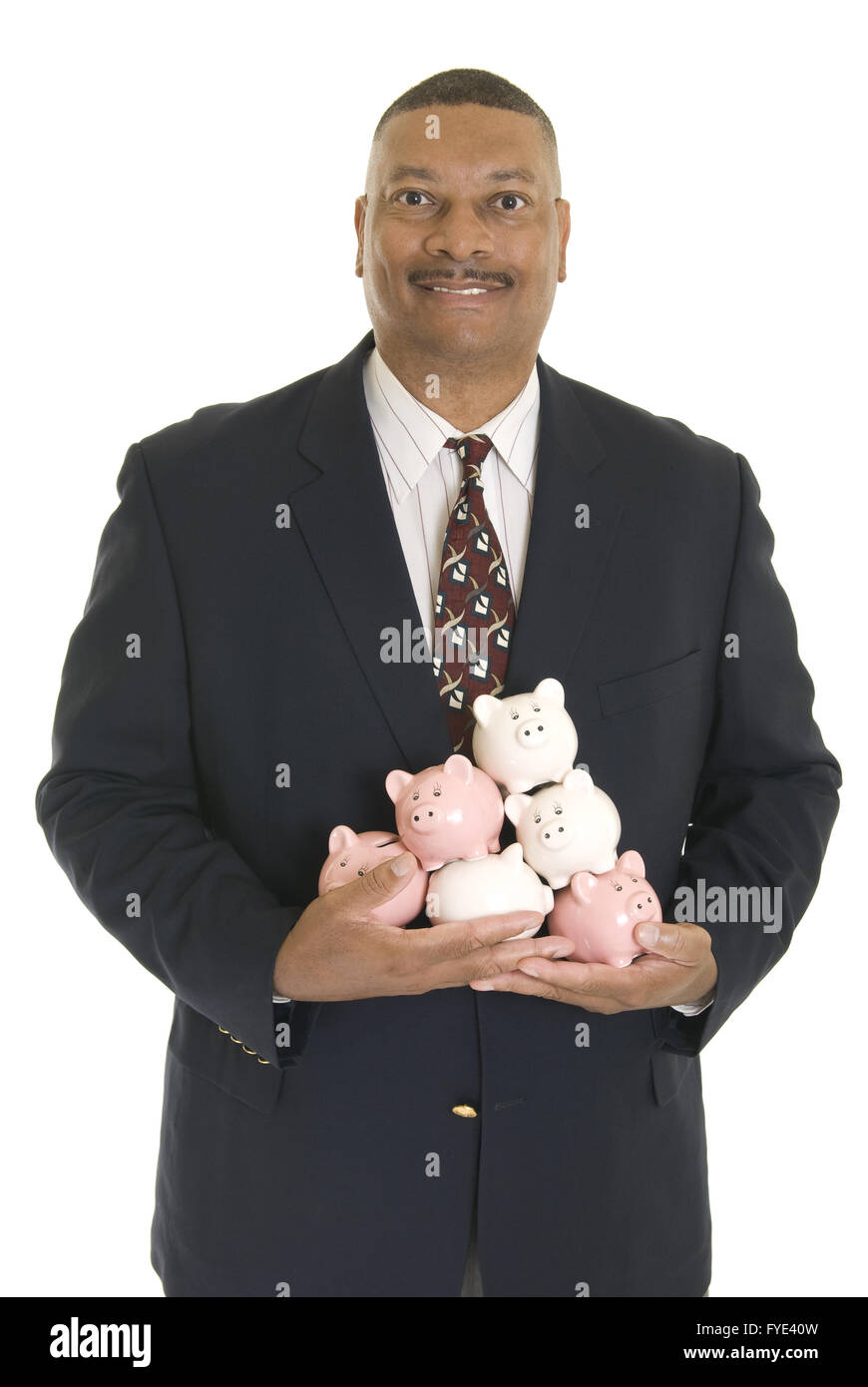 Happy saving money Stock Photo - Alamy